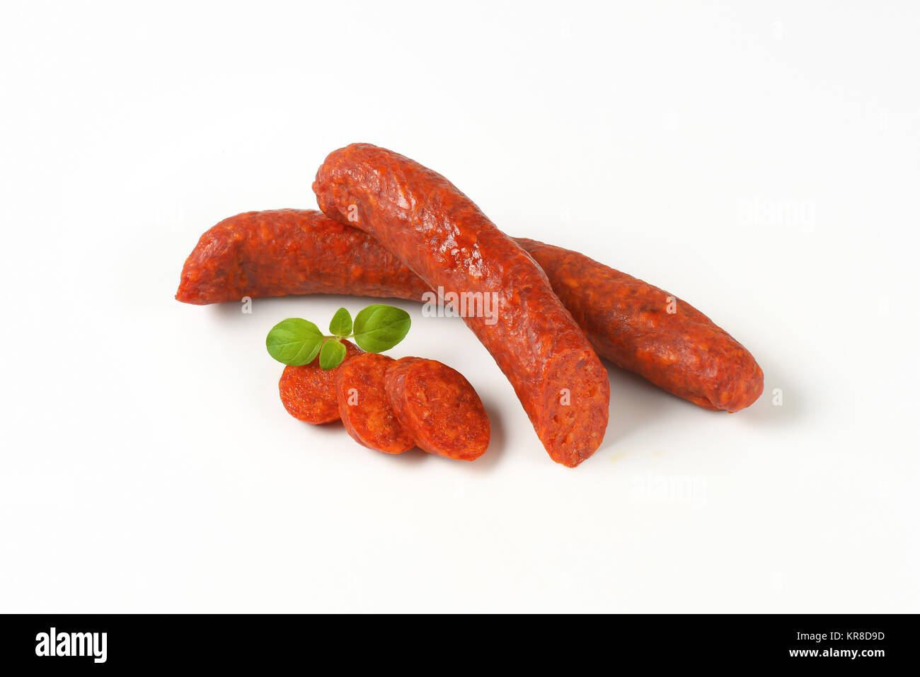 Hungarian Csabai Sausages Stock Photo - Alamy
