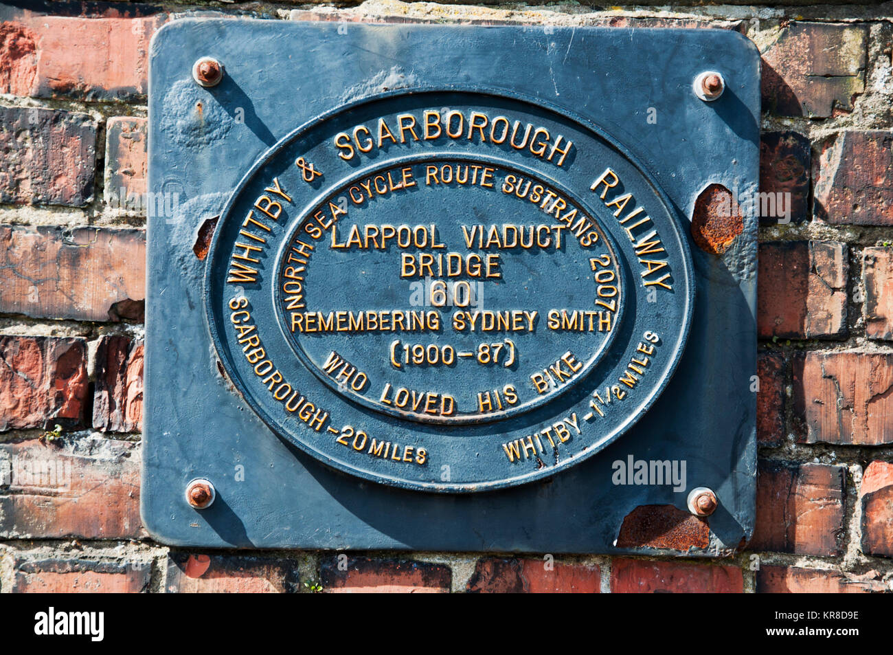 Larpool Viaduct Bridge on the Cinder Track route between Scarborough ...