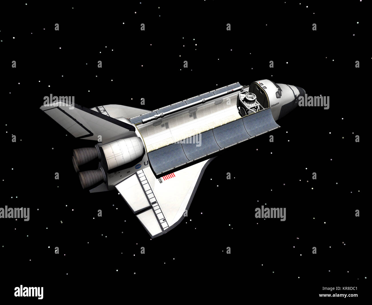 space shuttle in space Stock Photo - Alamy