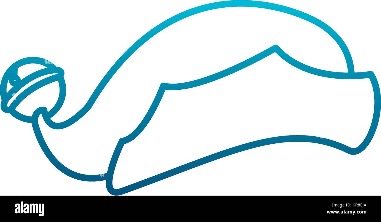 Christmas elf hat icon vector illustration graphic design Stock Vector ...