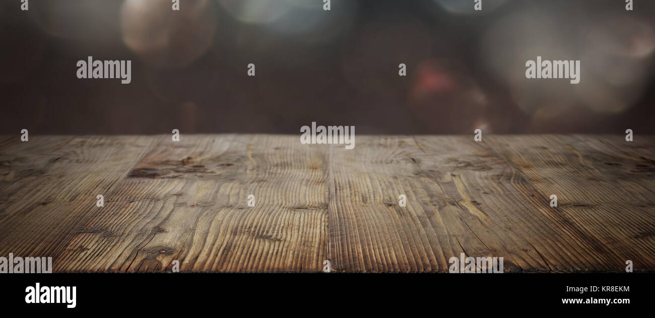rustic wooden table background Stock Photo - Alamy