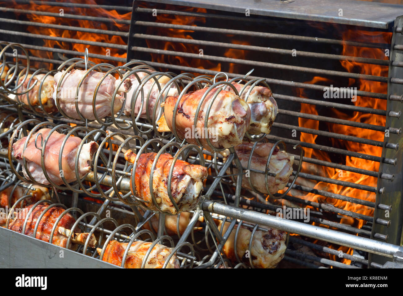 pork knuckle on grill Stock Photo - Alamy