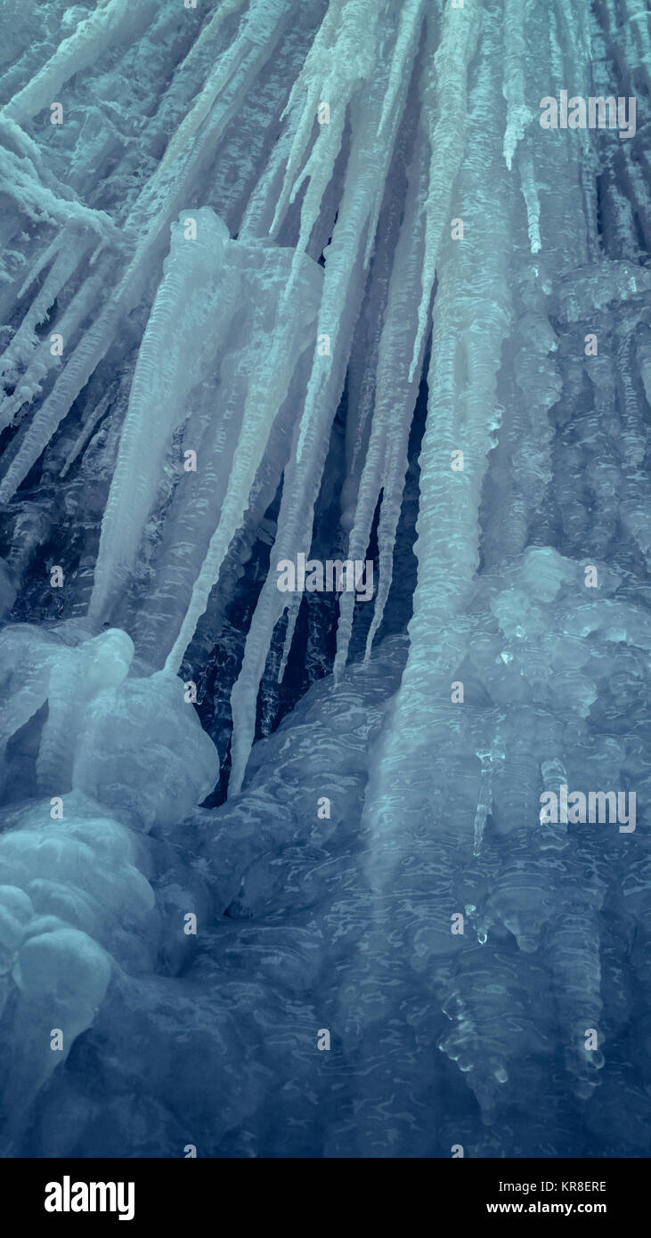 Glacier cave frozen waterfall hi-res stock photography and images - Alamy