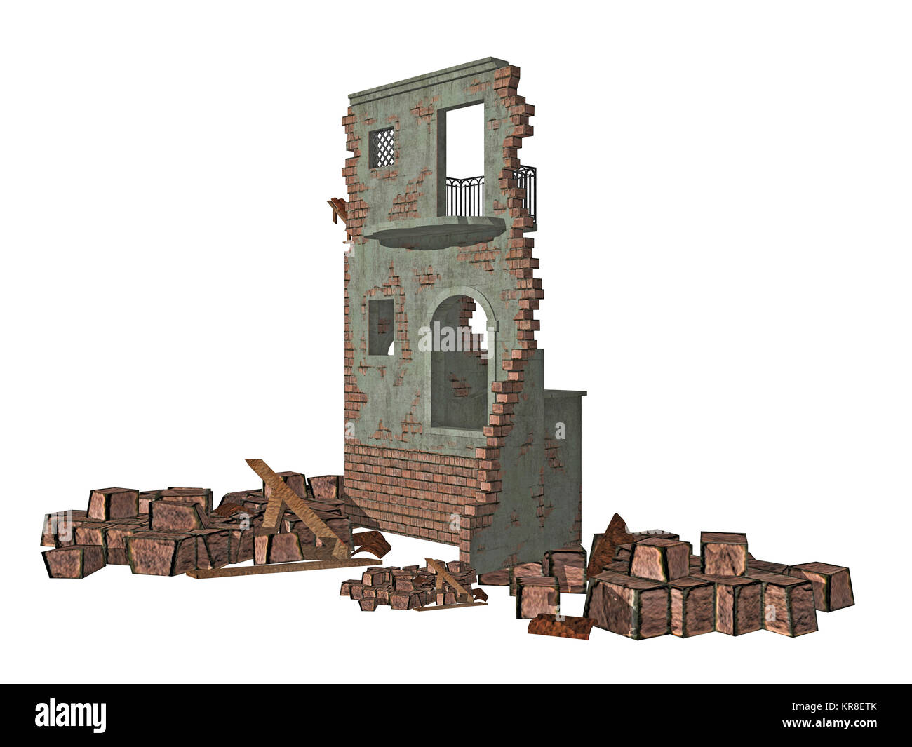 Debris wall Cut Out Stock Images & Pictures - Alamy