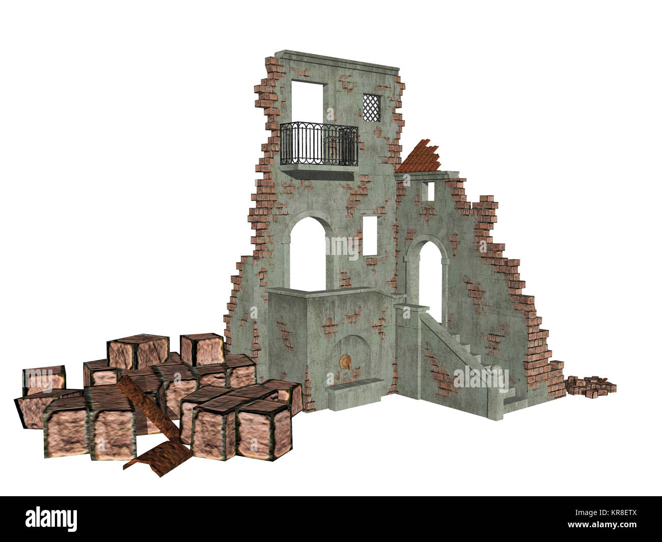 Debris wall Cut Out Stock Images & Pictures - Alamy