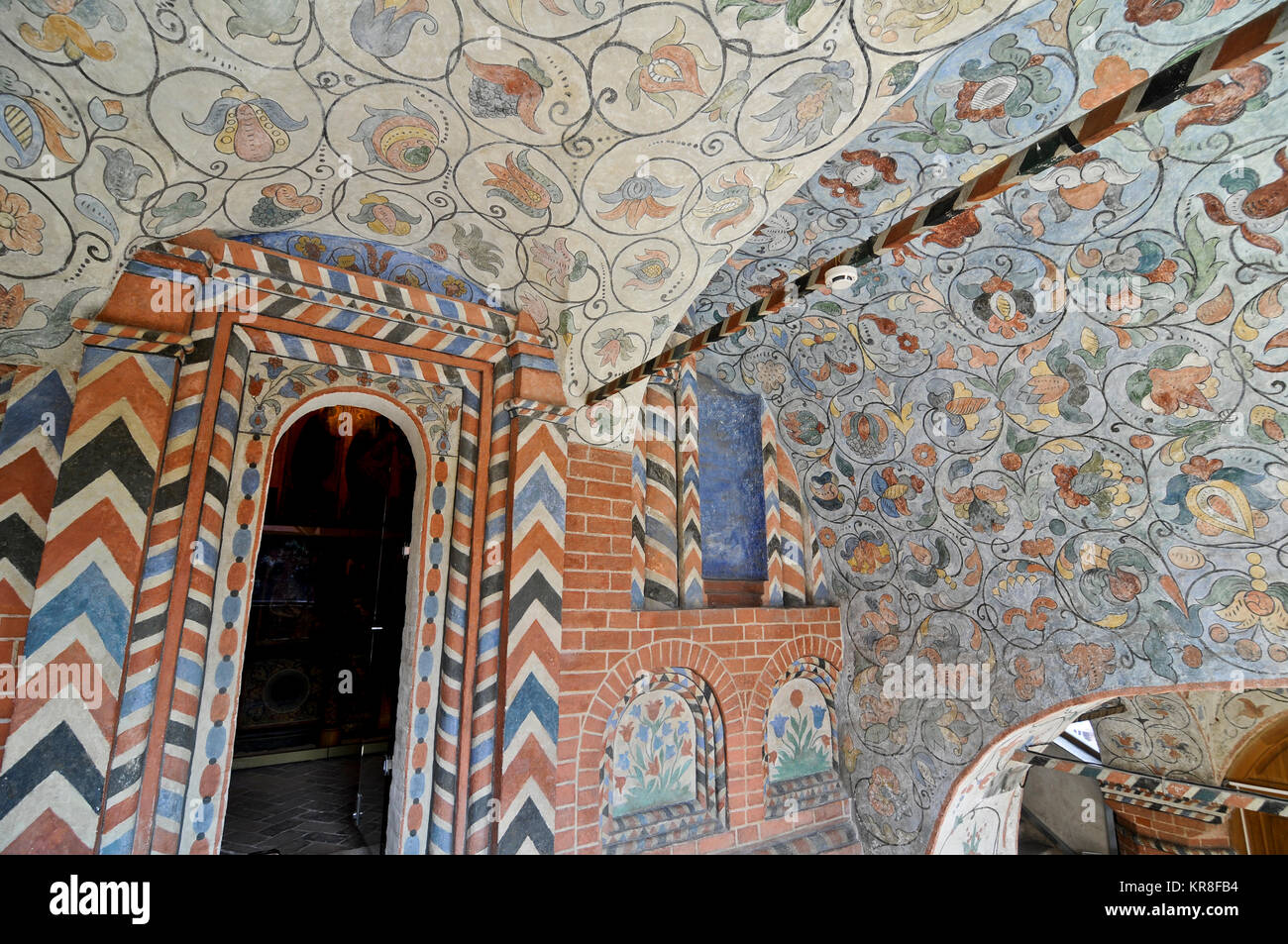 Saint Basil's Cathedral interior, Red Square, Moscow, Russia Stock ...
