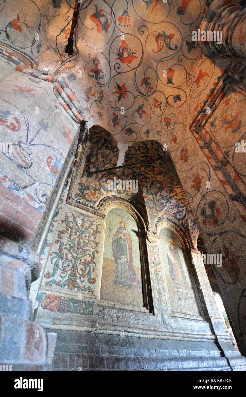 Saint Basil's Cathedral interior, Red Square, Moscow, Russia Stock ...