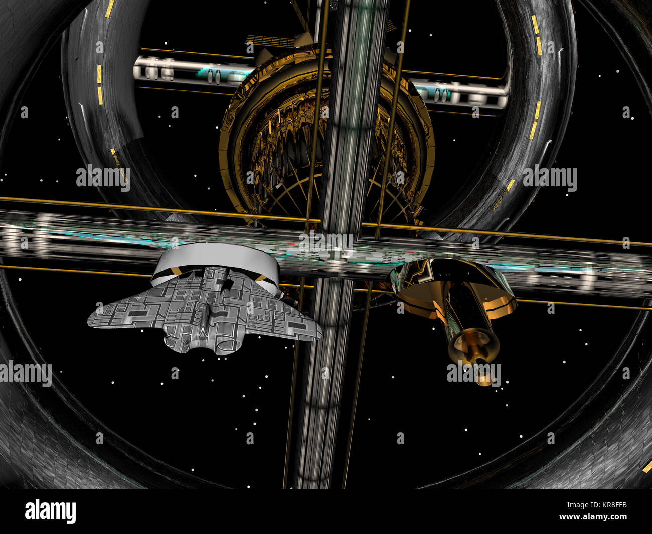 orbital station in space Stock Photo - Alamy