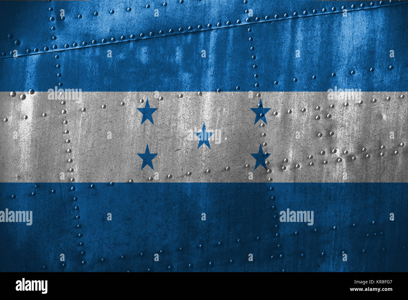 metal texutre or background with Honduras flag Stock Photo - Alamy