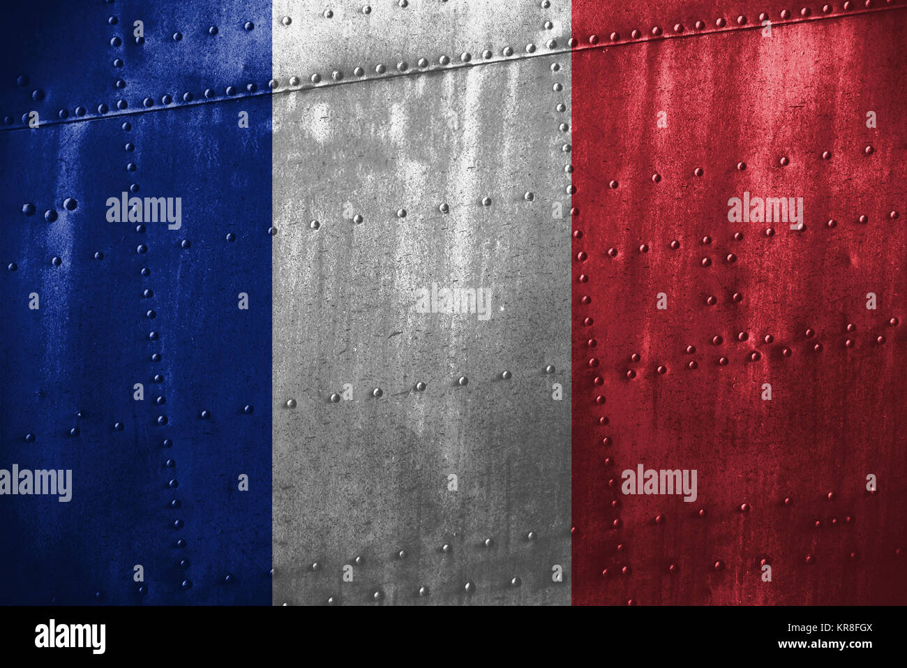 metal texutre or background with France flag Stock Photo - Alamy