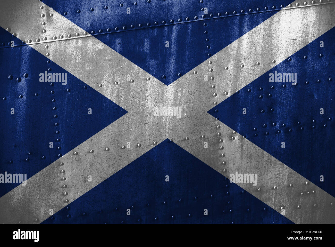 metal texutre or background with Scotland flag Stock Photo - Alamy