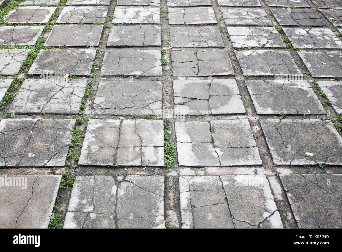 Concrete bricks path walk way Stock Photo - Alamy