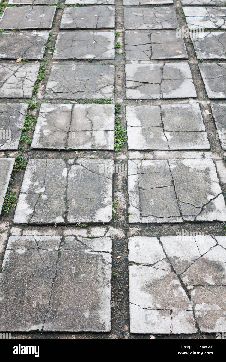 Concrete bricks path walk way Stock Photo - Alamy