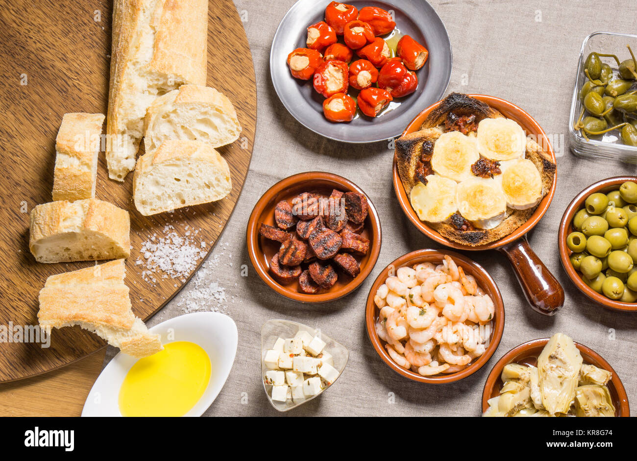 Delicious Spanish Tapas Food Stock Photo - Alamy