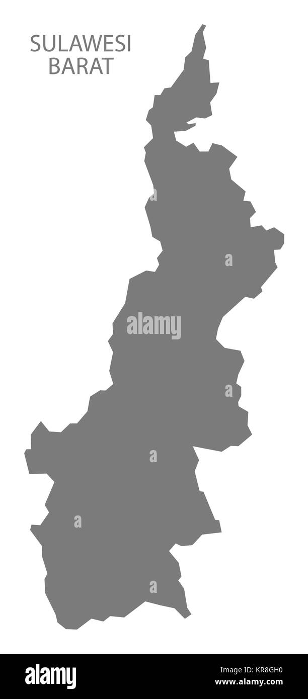 Sulawesi Barat Indonesia Map grey Stock Photo - Alamy Sulawesi Barat Indonesia Map grey Stock Photo - Alamy