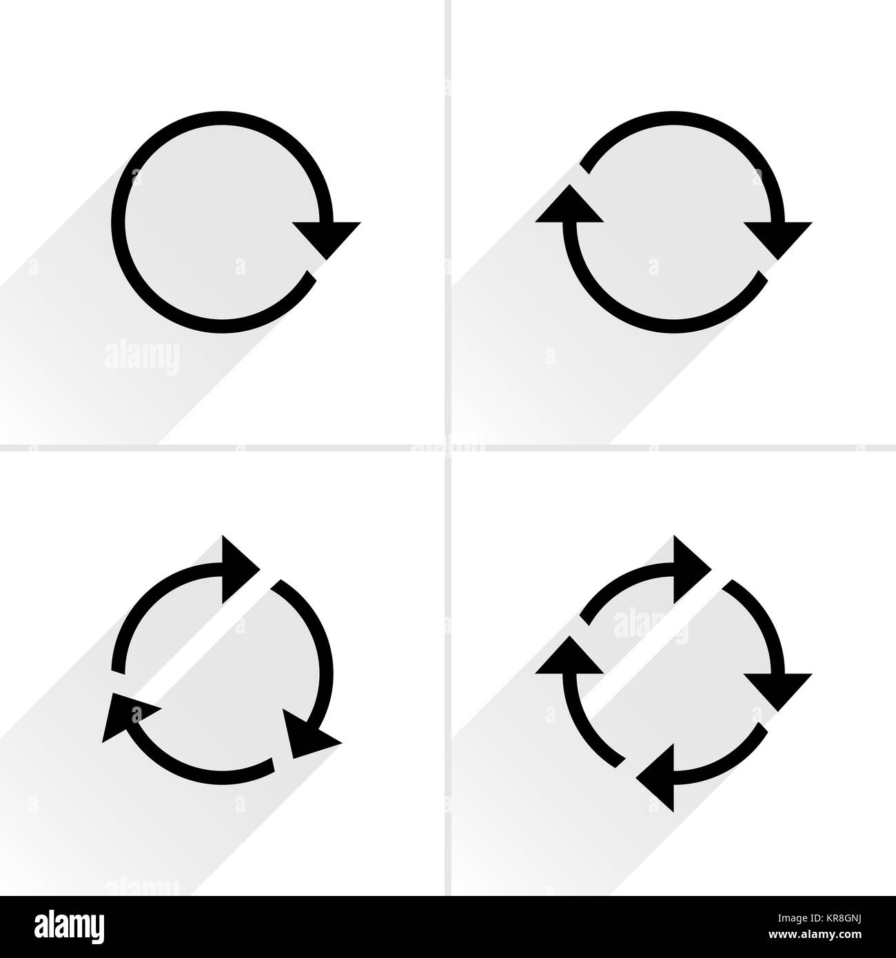 Color arrow loop, refresh, reload, rotation sign Stock Photo - Alamy