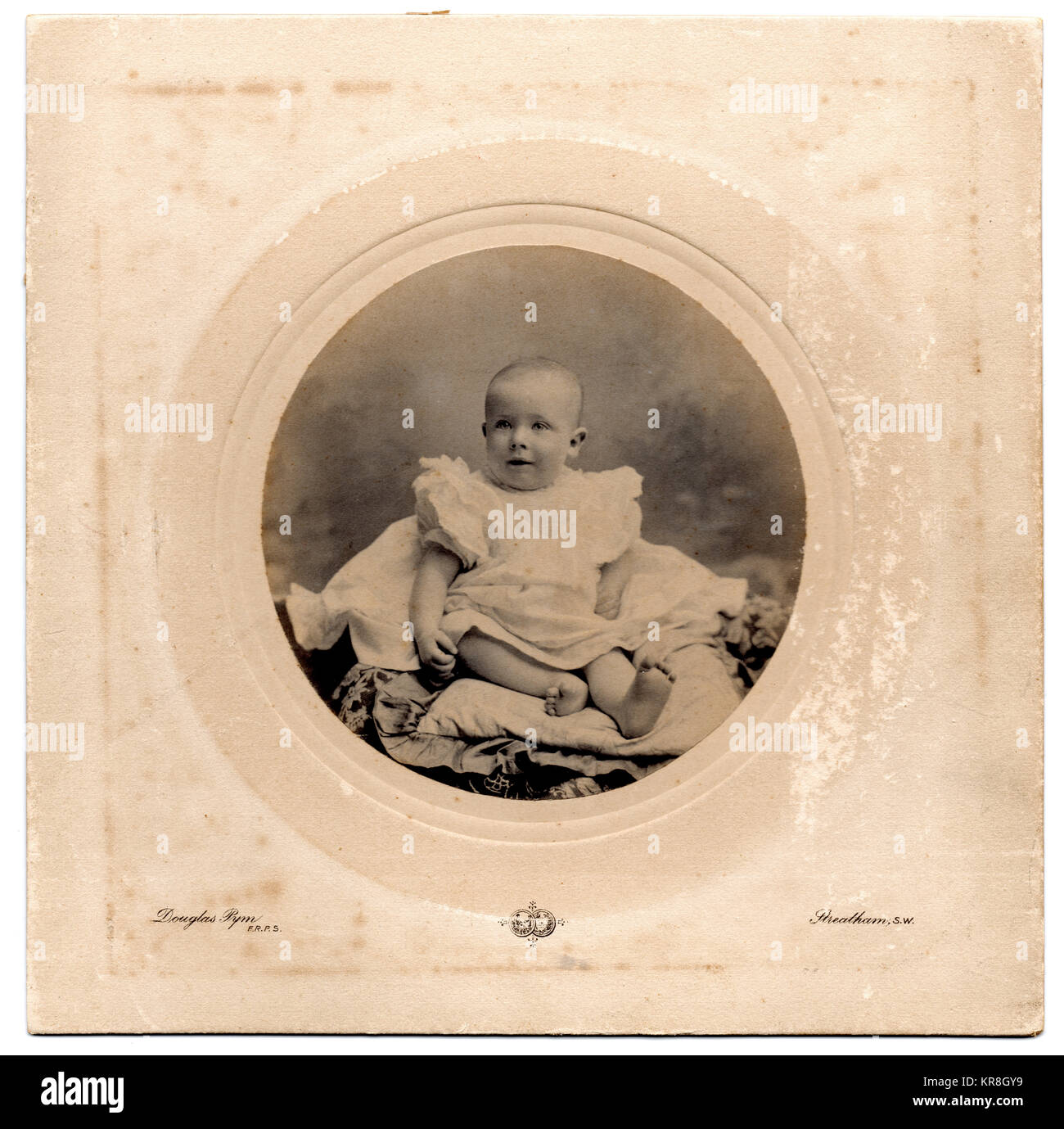 Edwardian baby portrait: Ernest Nelson Perrett, 1904: studio portrait ...