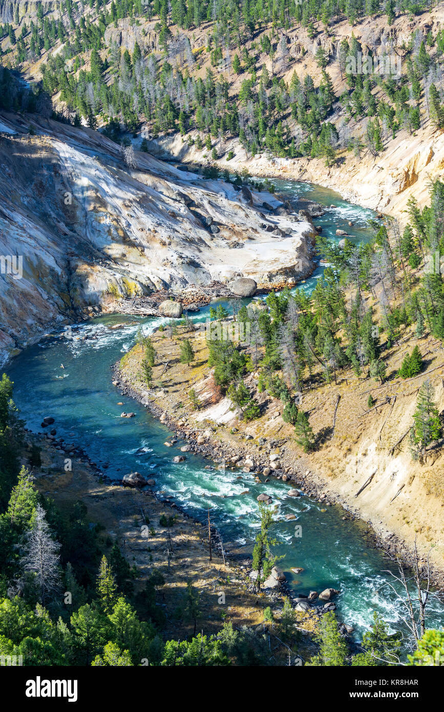 Yellowstone River Vertical View Stock Photo - Alamy