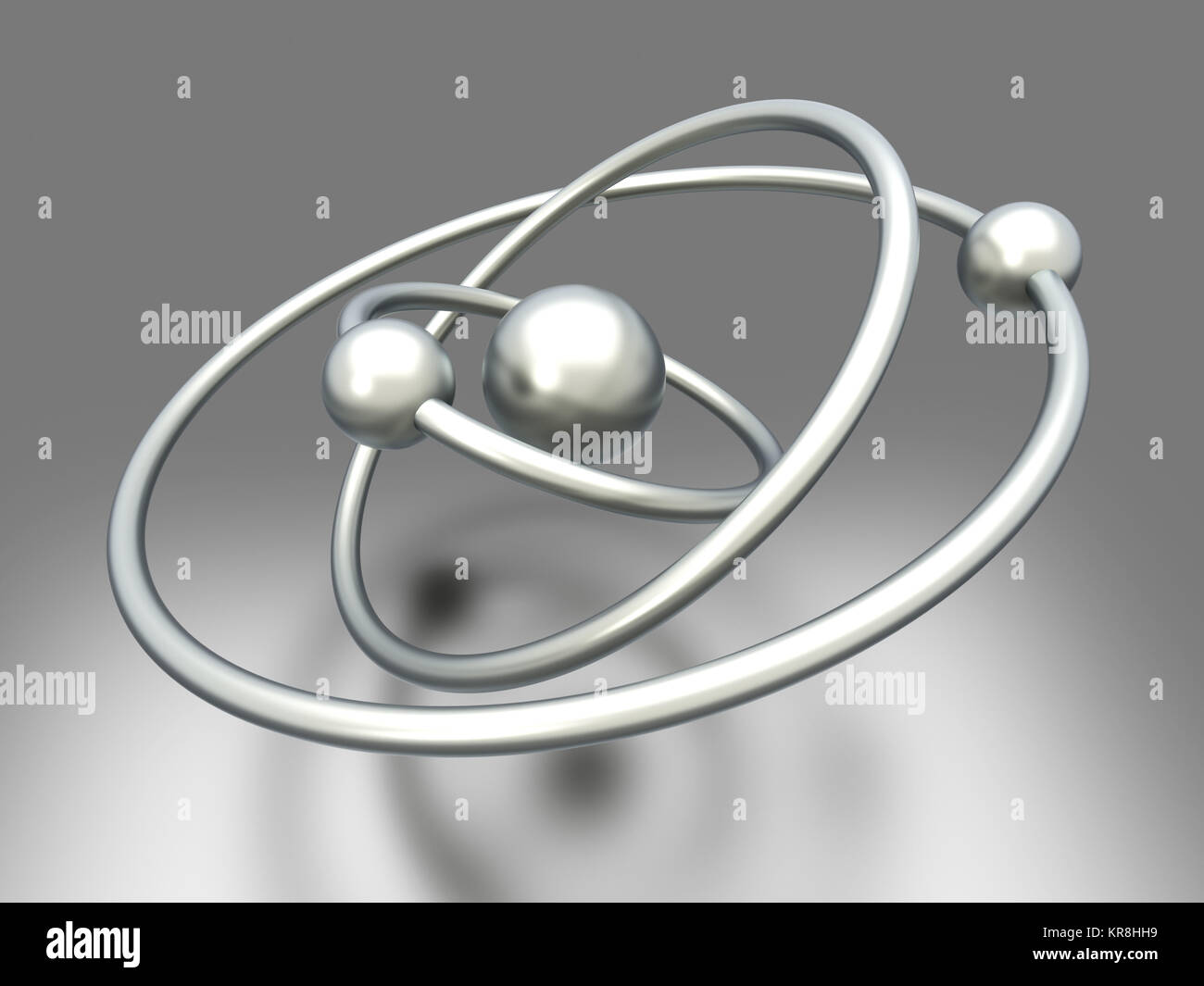 A atomic Model. 3D rendered illustration Stock Photo - Alamy