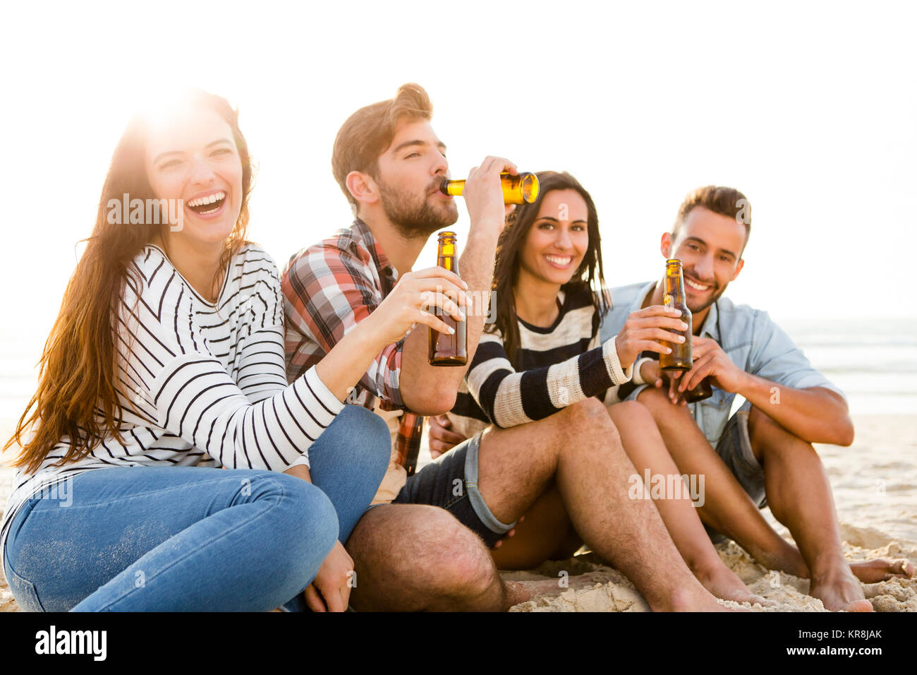Summer is better with a cold beer Stock Photo - Alamy