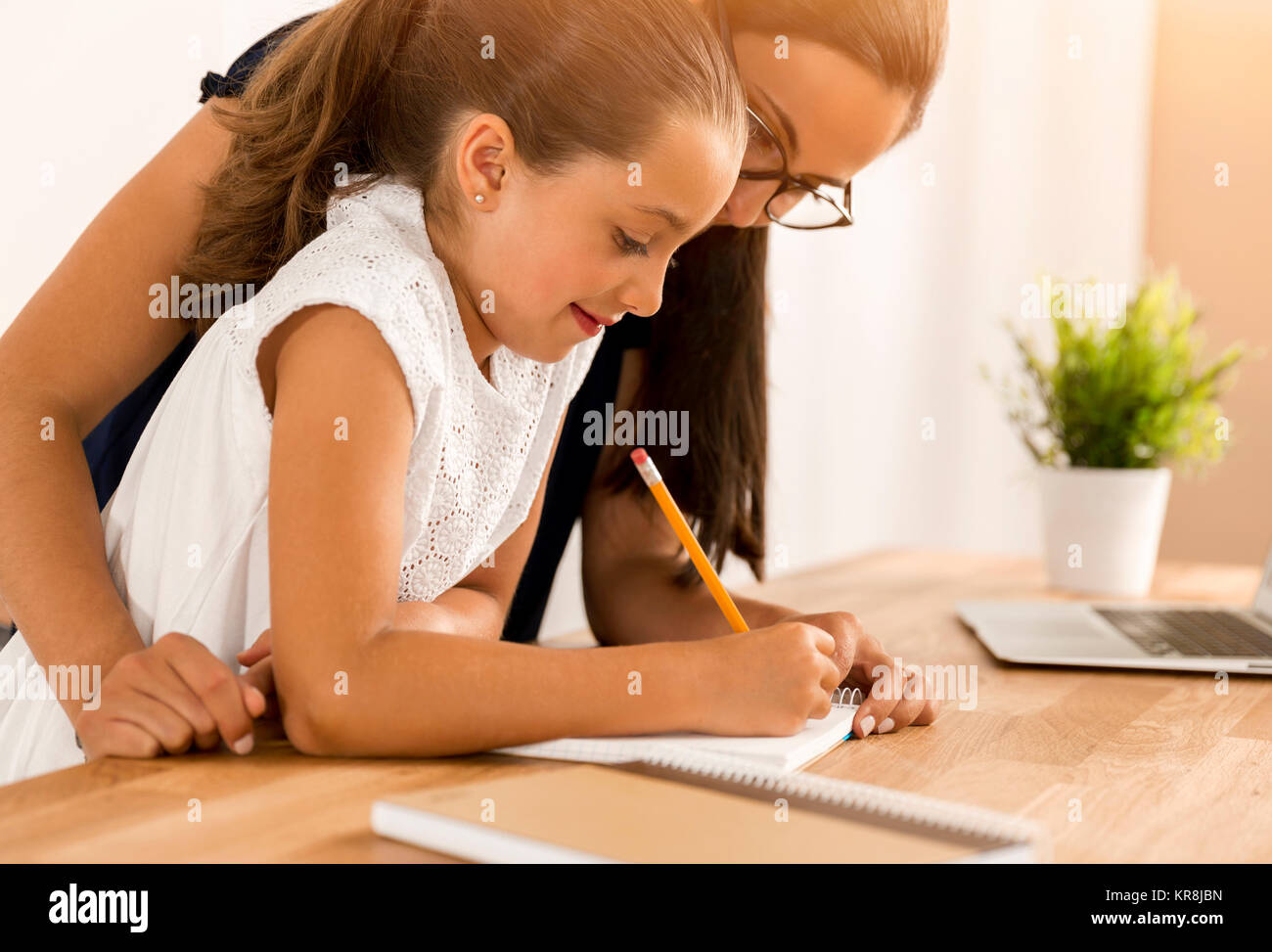 Making my homework Stock Photo - Alamy