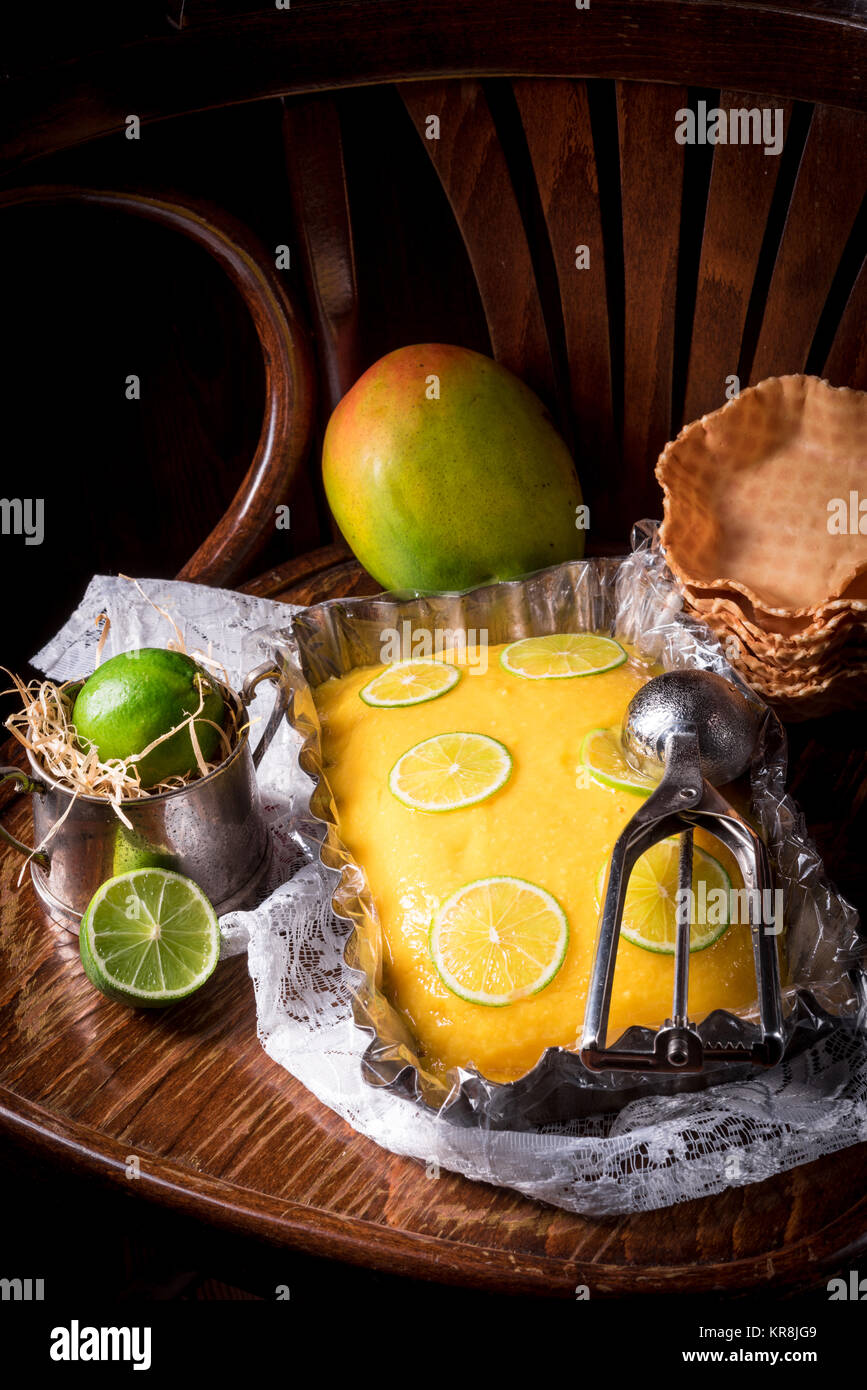 mango lime ice Stock Photo - Alamy