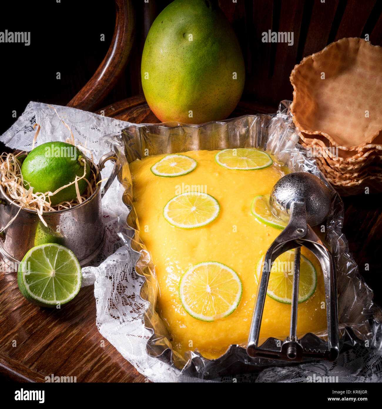 mango lime ice Stock Photo - Alamy