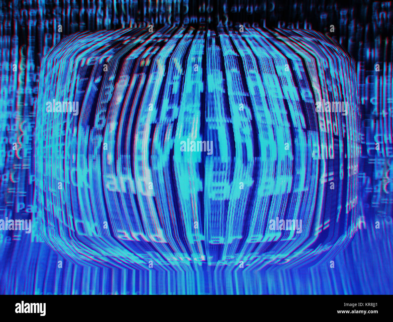 Horizontal wrapped computer screen Stock Photo - Alamy