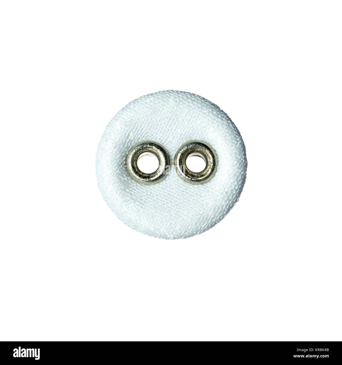 round button with two holes made of fabric Stock Photo - Alamy