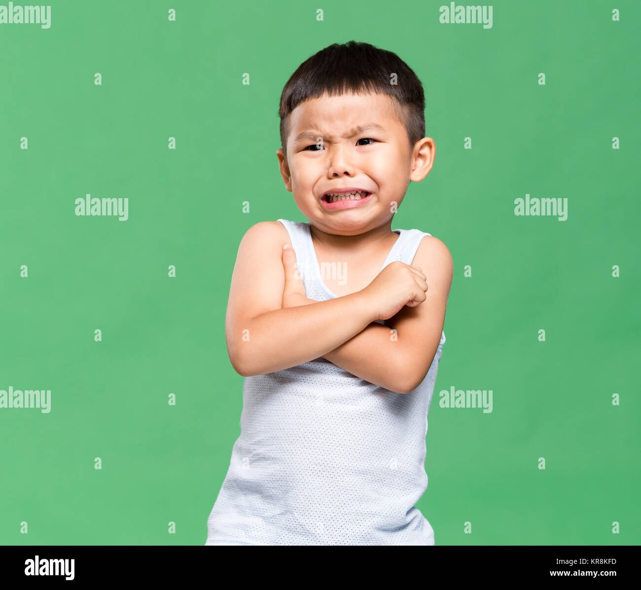 Little boy feeling scary Stock Photo - Alamy