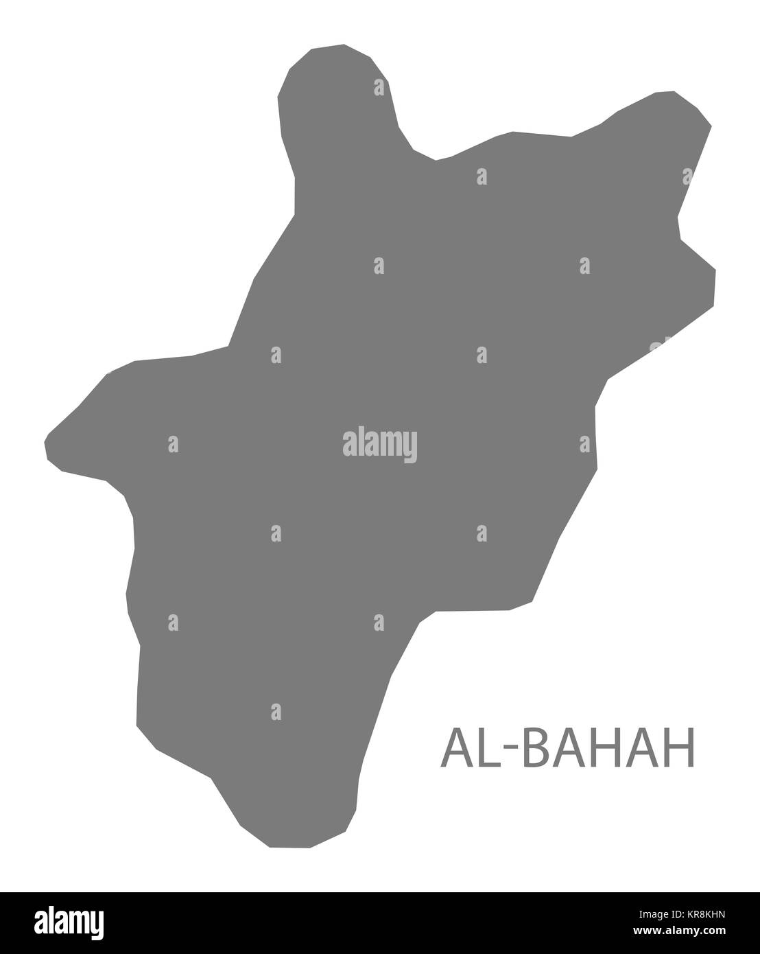 Al-bahah Saudi Arabia Map grey Stock Photo - Alamy