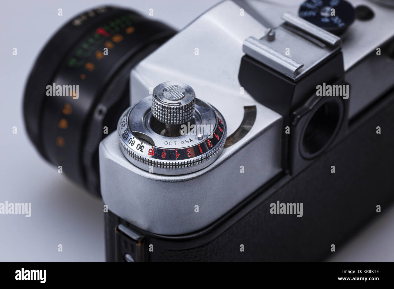 Closeup of old retro film camera lens Stock Photo - Alamy