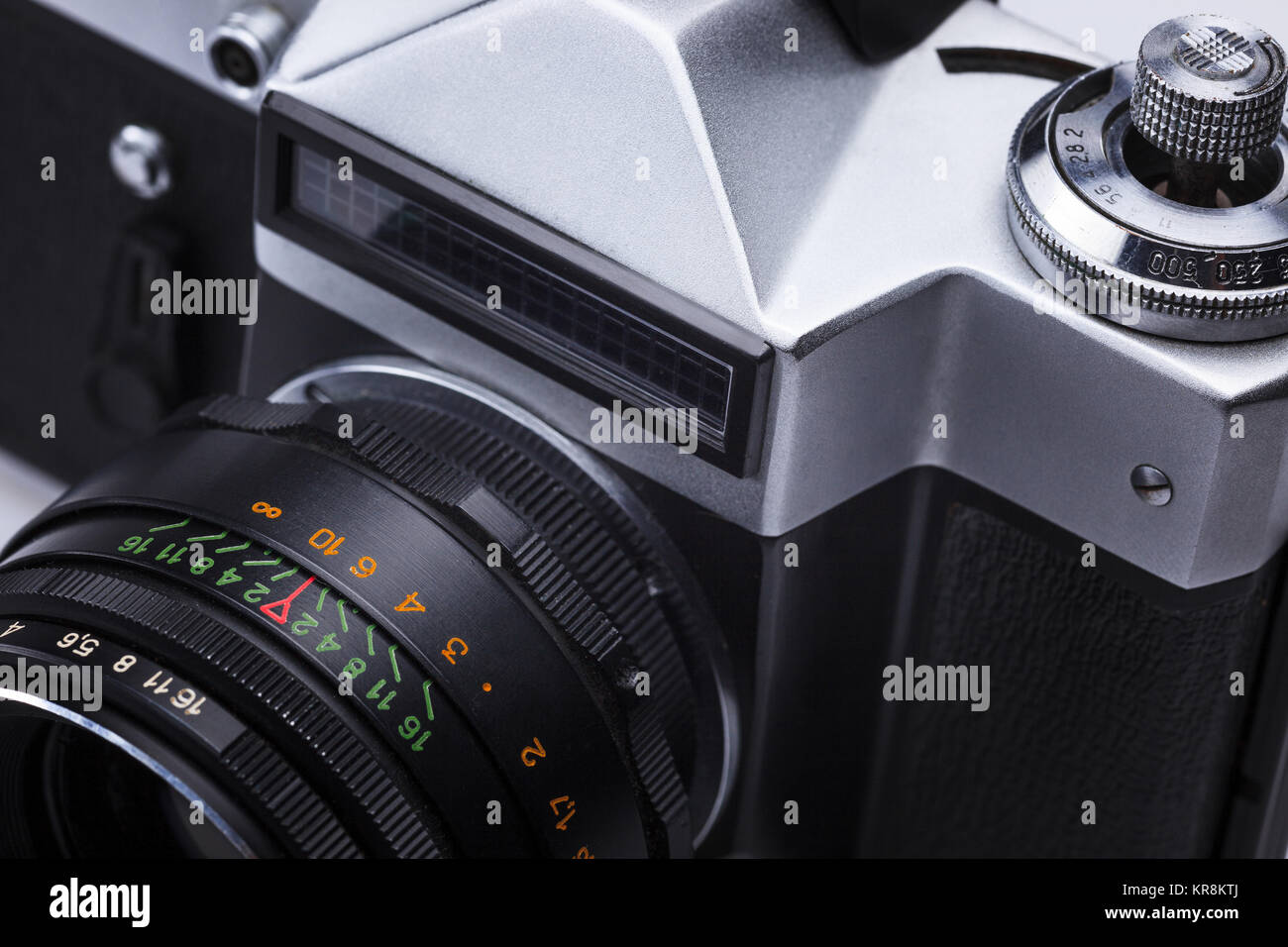 Closeup of old retro film camera lens Stock Photo - Alamy