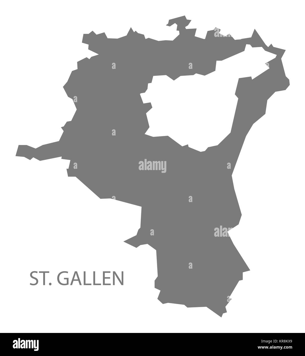 St gallen map hi-res stock photography and images - Alamy