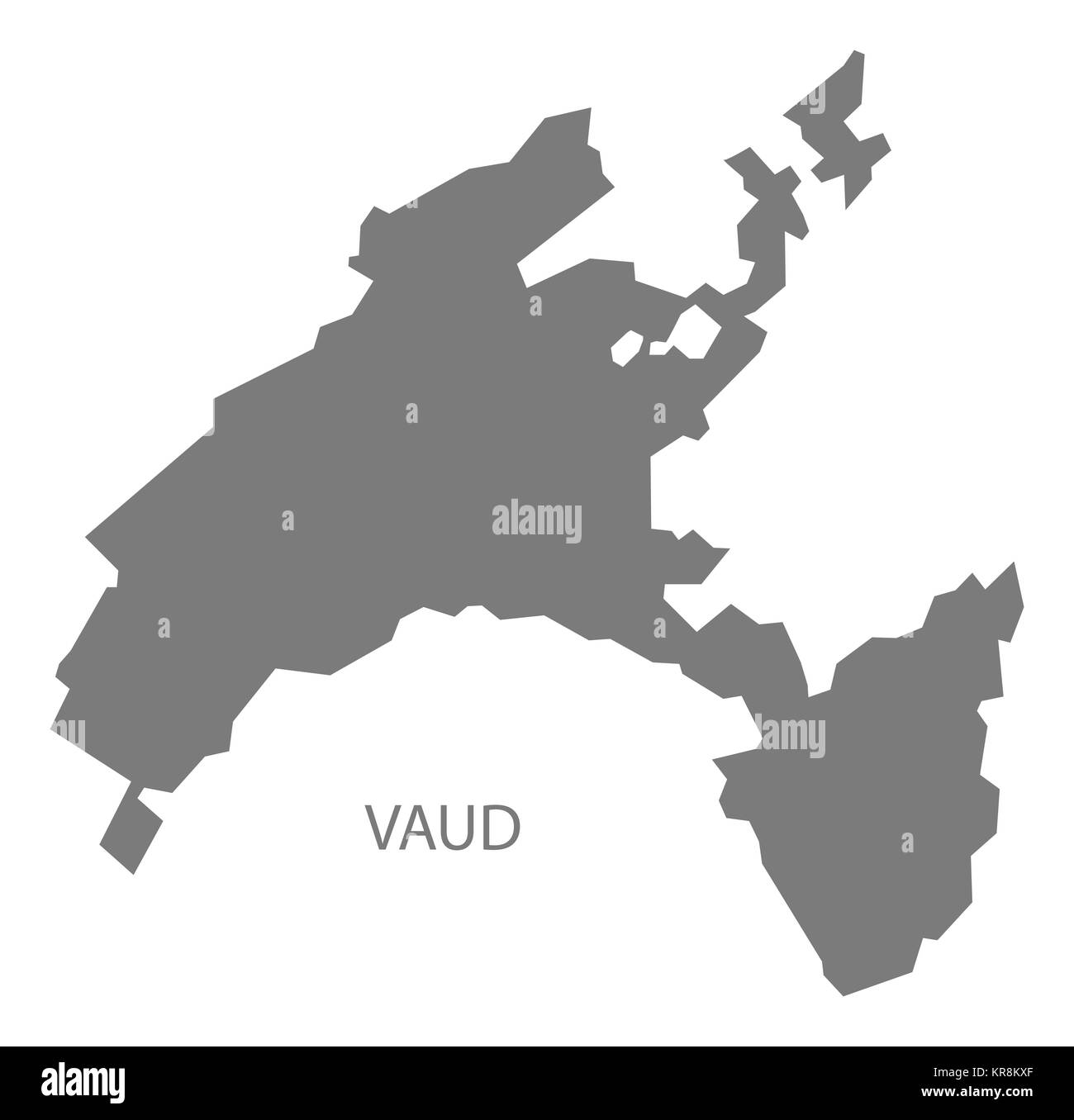 Map vaud switzerland Cut Out Stock Images & Pictures - Alamy