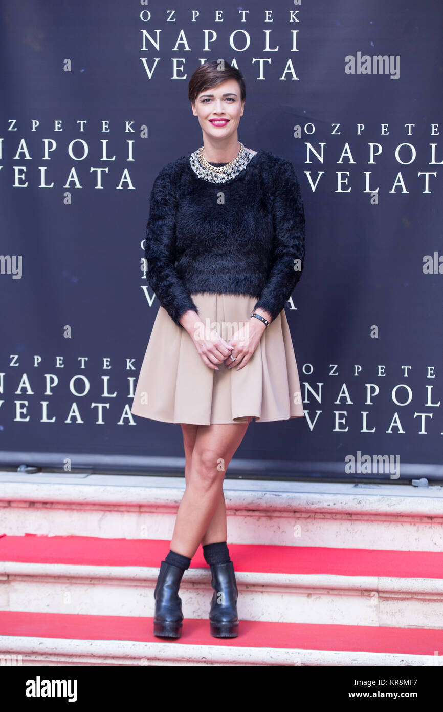 Rome, Italy. 18th Dec, 2017. Italian actress Roberta Giarrusso during ...