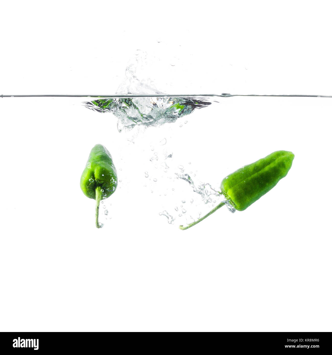 peppers in water Stock Photo - Alamy