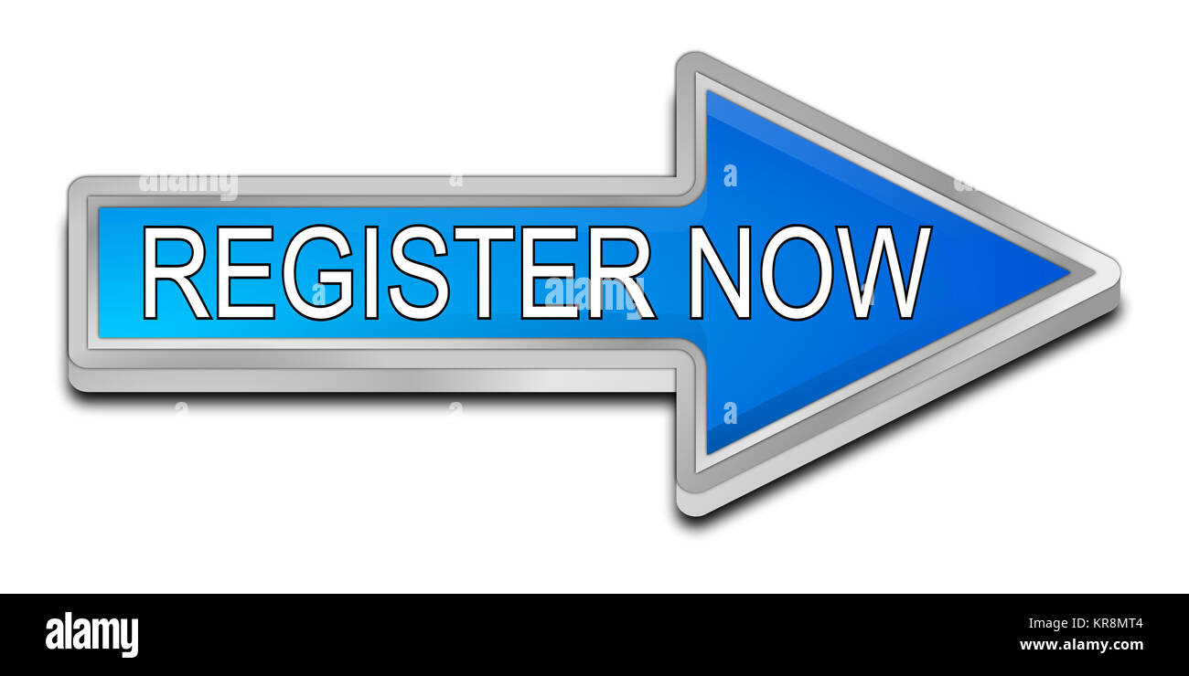 Register now arrow Button - 3D illustration Stock Photo - Alamy