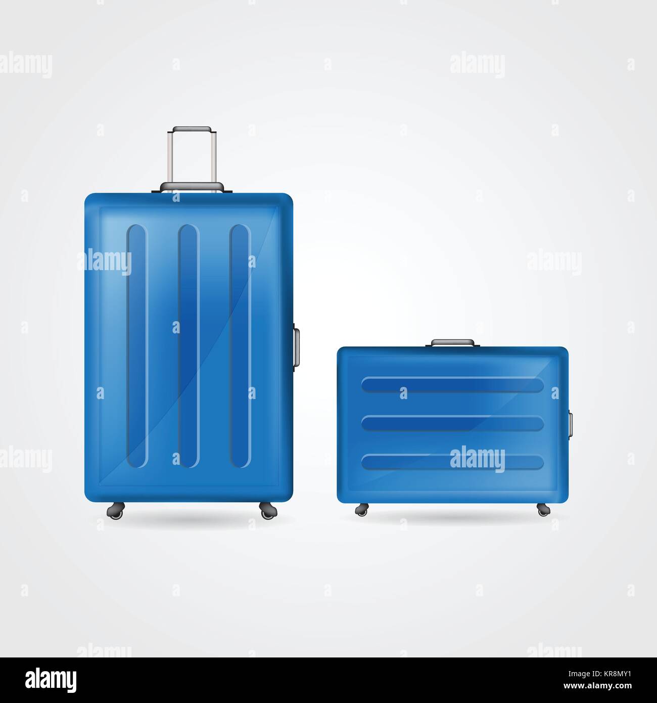 special travel luggage for family and business travels, vector design ...