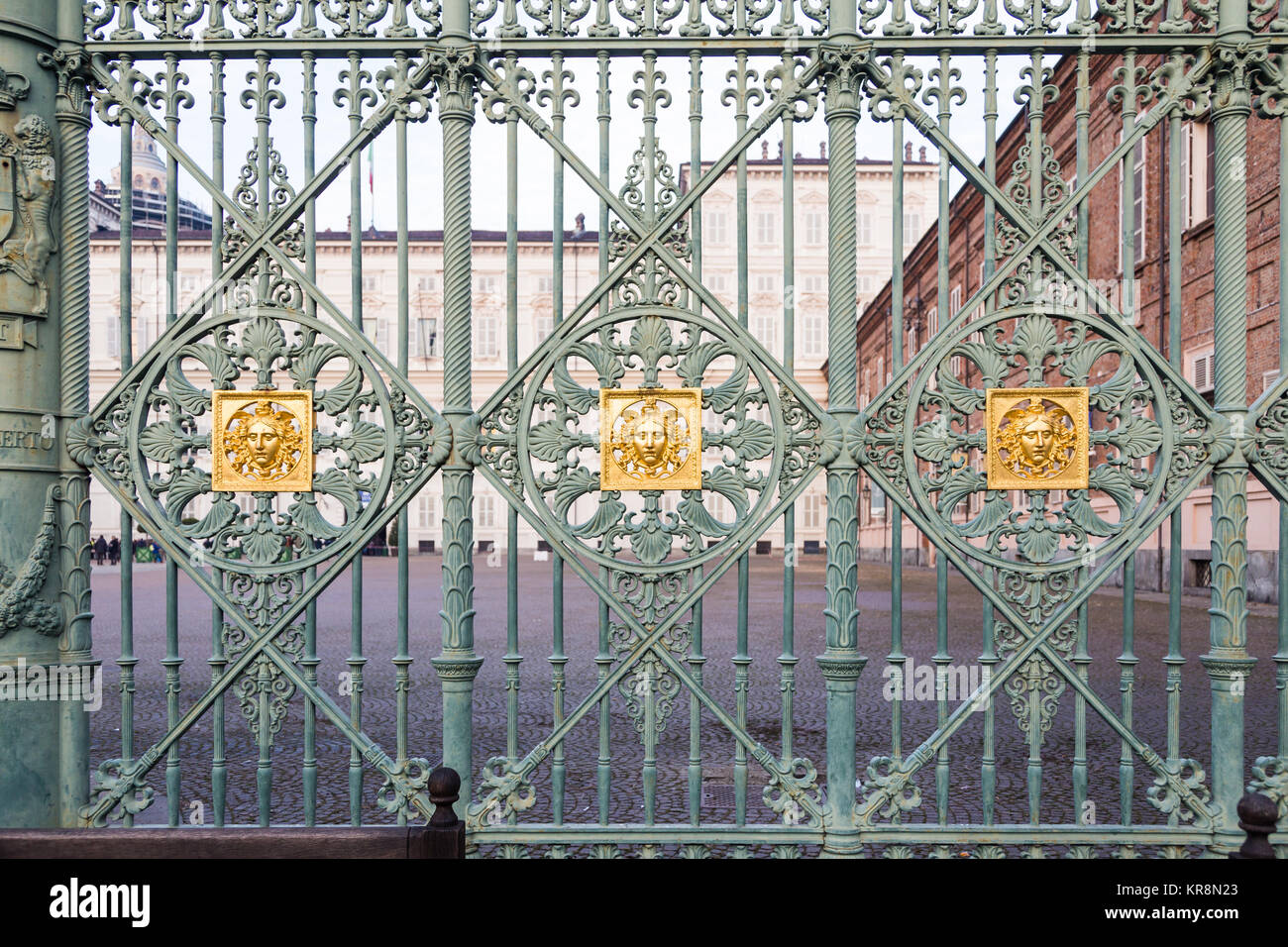 Royal Palace Fence Stock Photo - Alamy