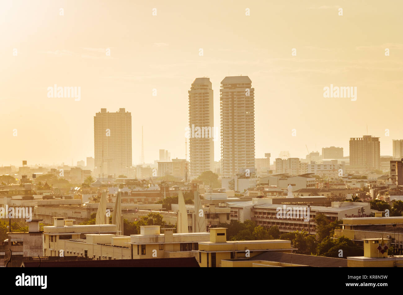 Spectacular view on Bangkok panorama Stock Photo - Alamy