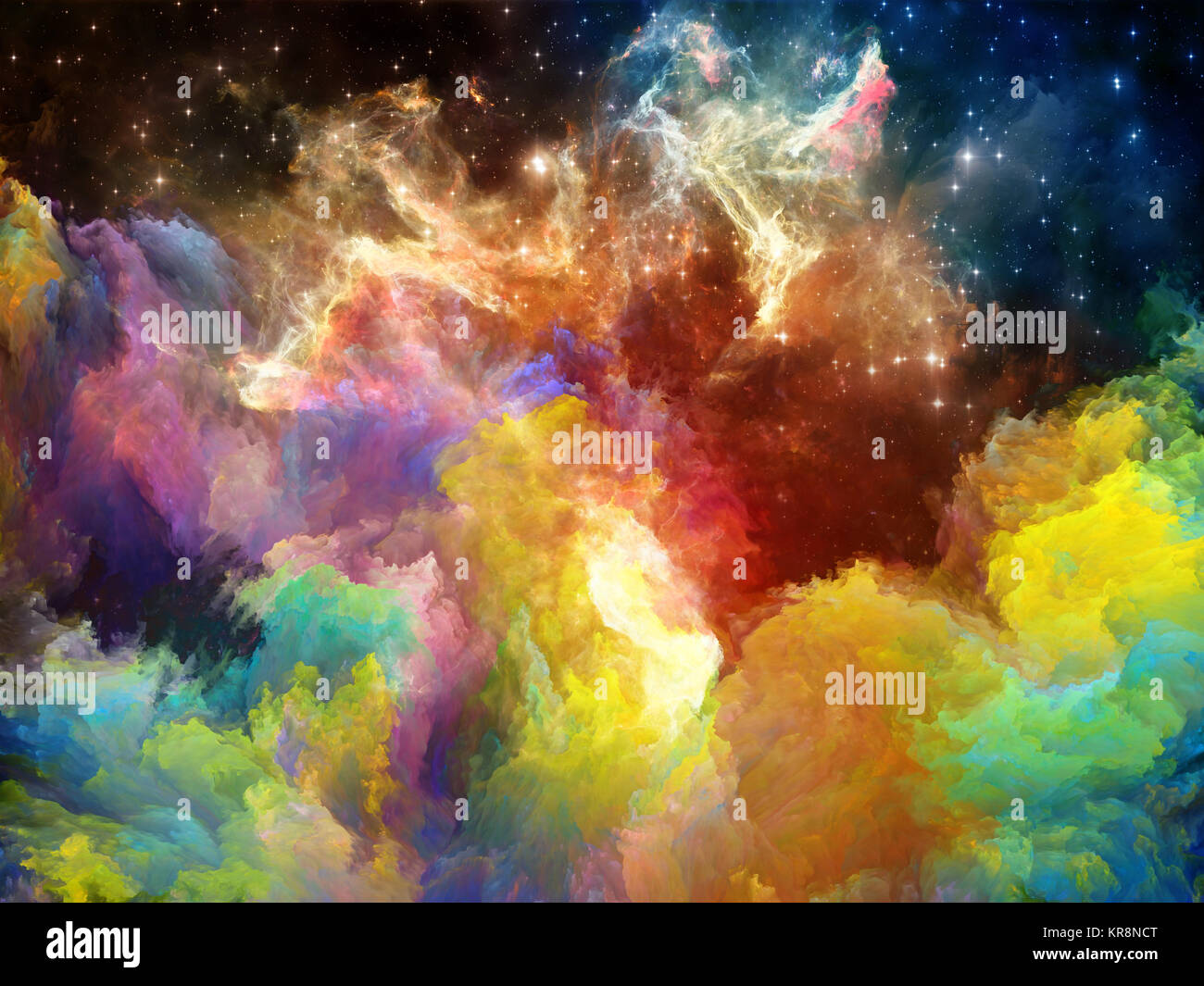 Realms of Space Nebula Stock Photo - Alamy