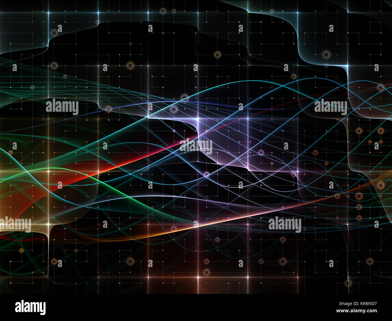 Advance of Digital Grid Stock Photo - Alamy