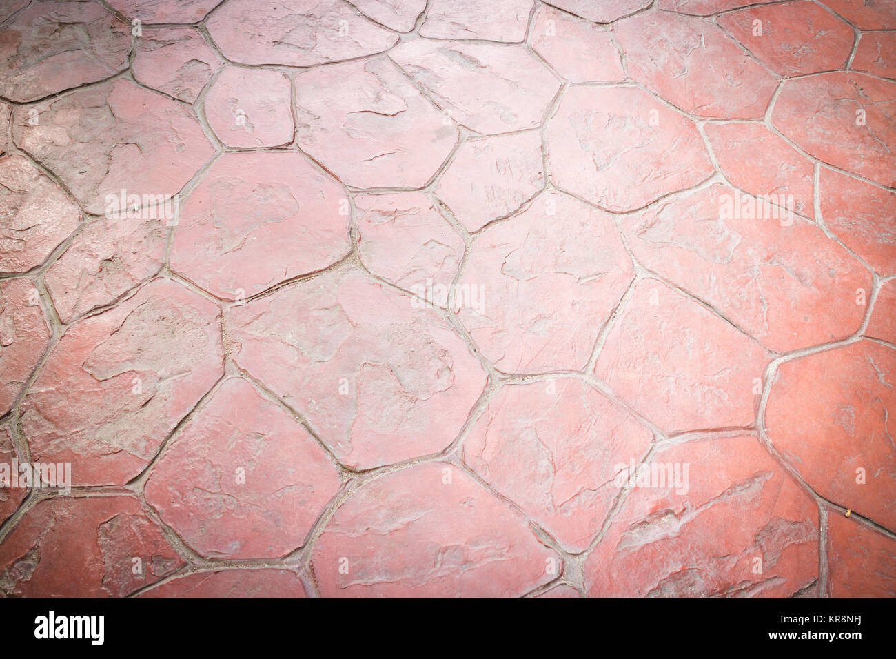 Old red sidewalk texture background Stock Photo - Alamy