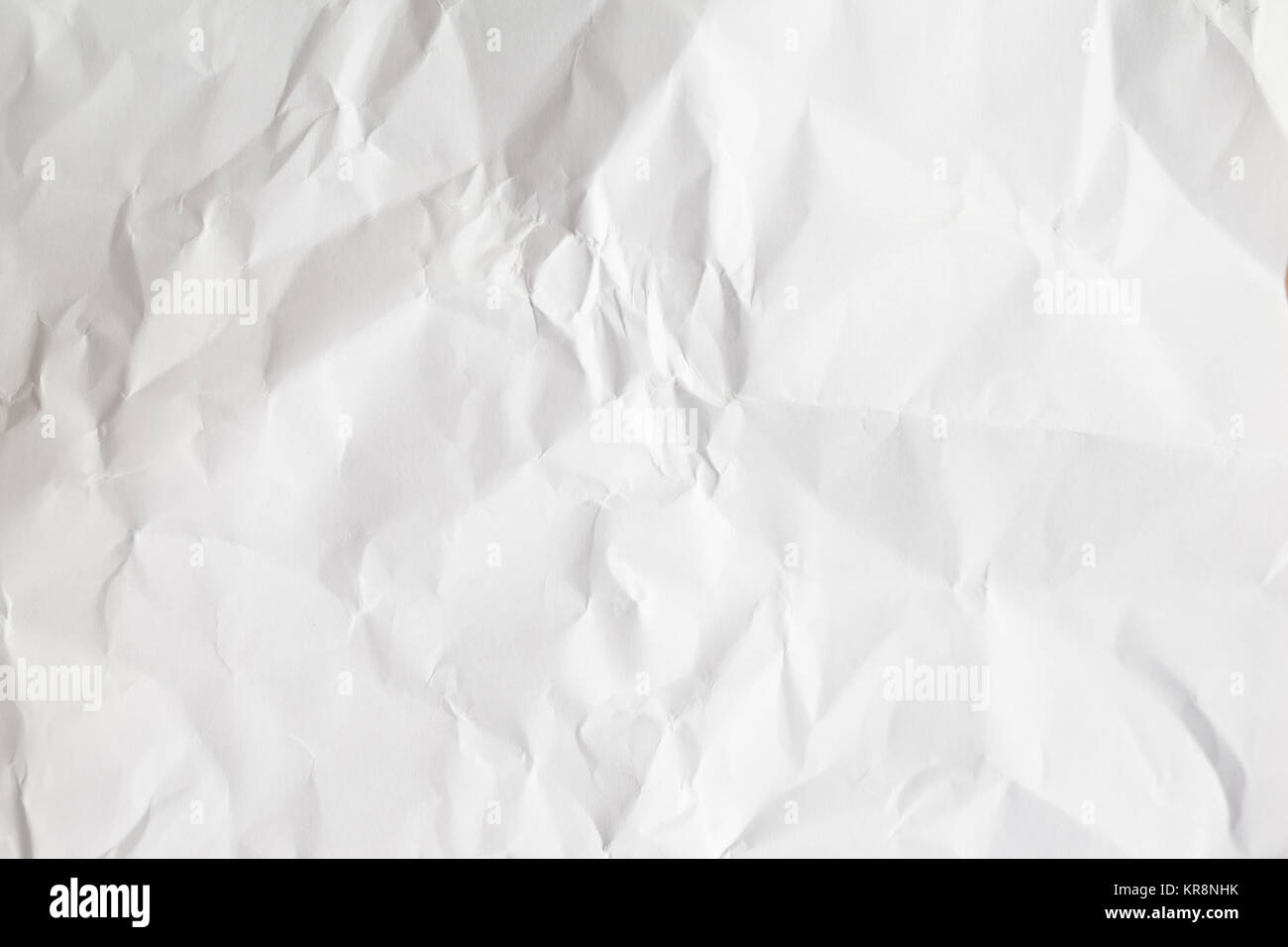 Wrinkled White paper Stock Photo - Alamy