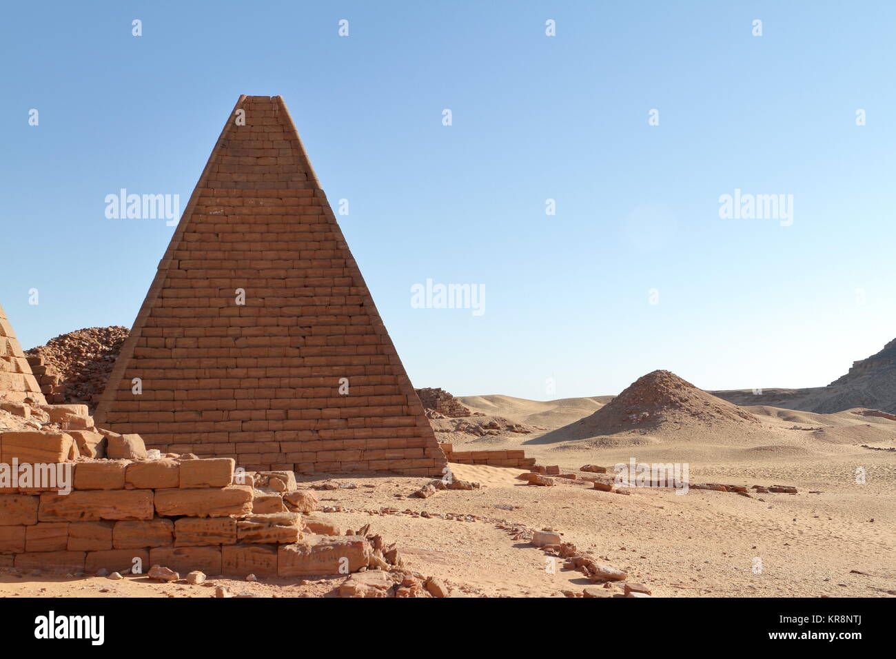 the pyramids of jebel barkal in sudan Stock Photo - Alamy