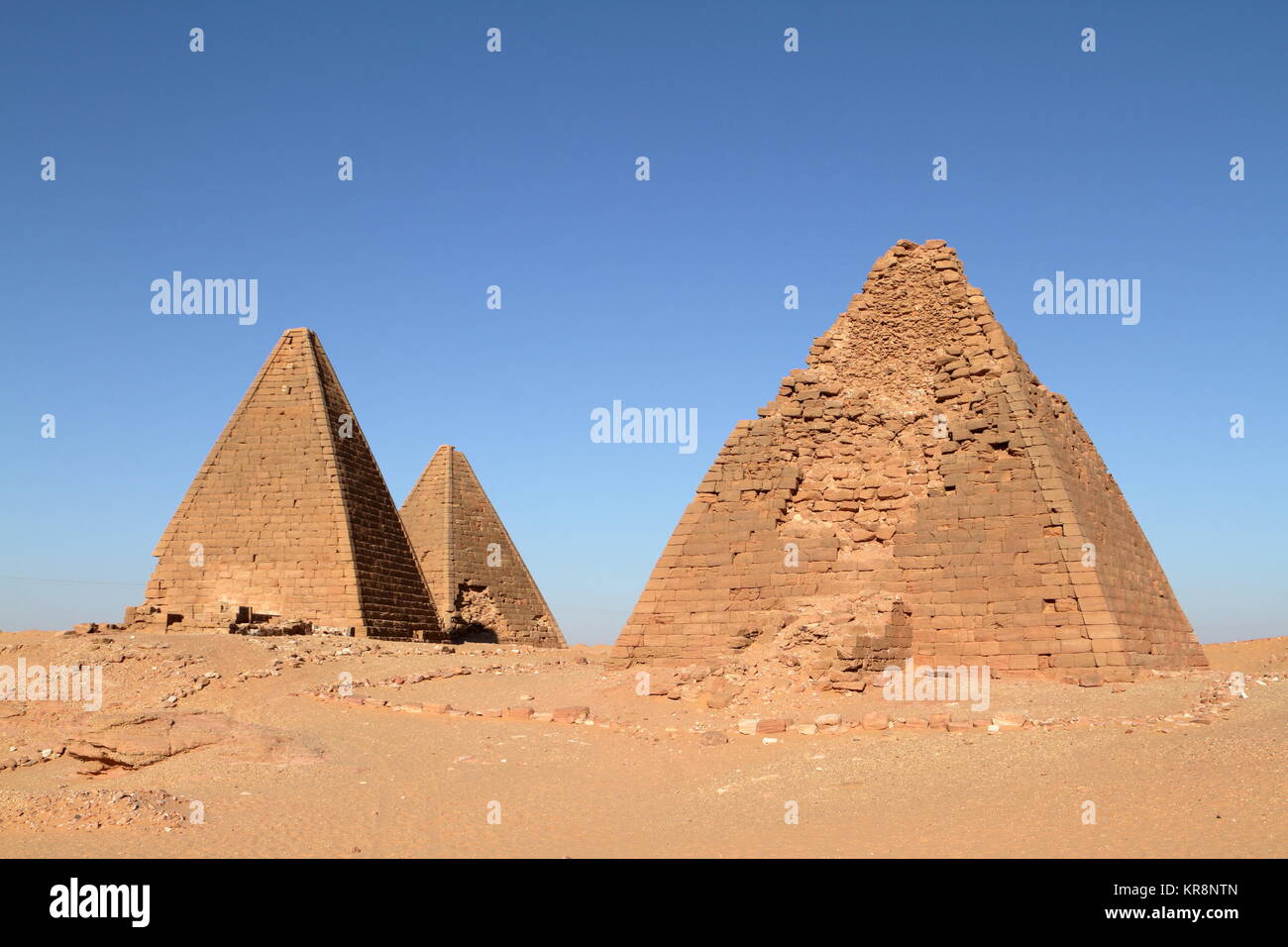 the pyramids of jebel barkal in sudan Stock Photo - Alamy