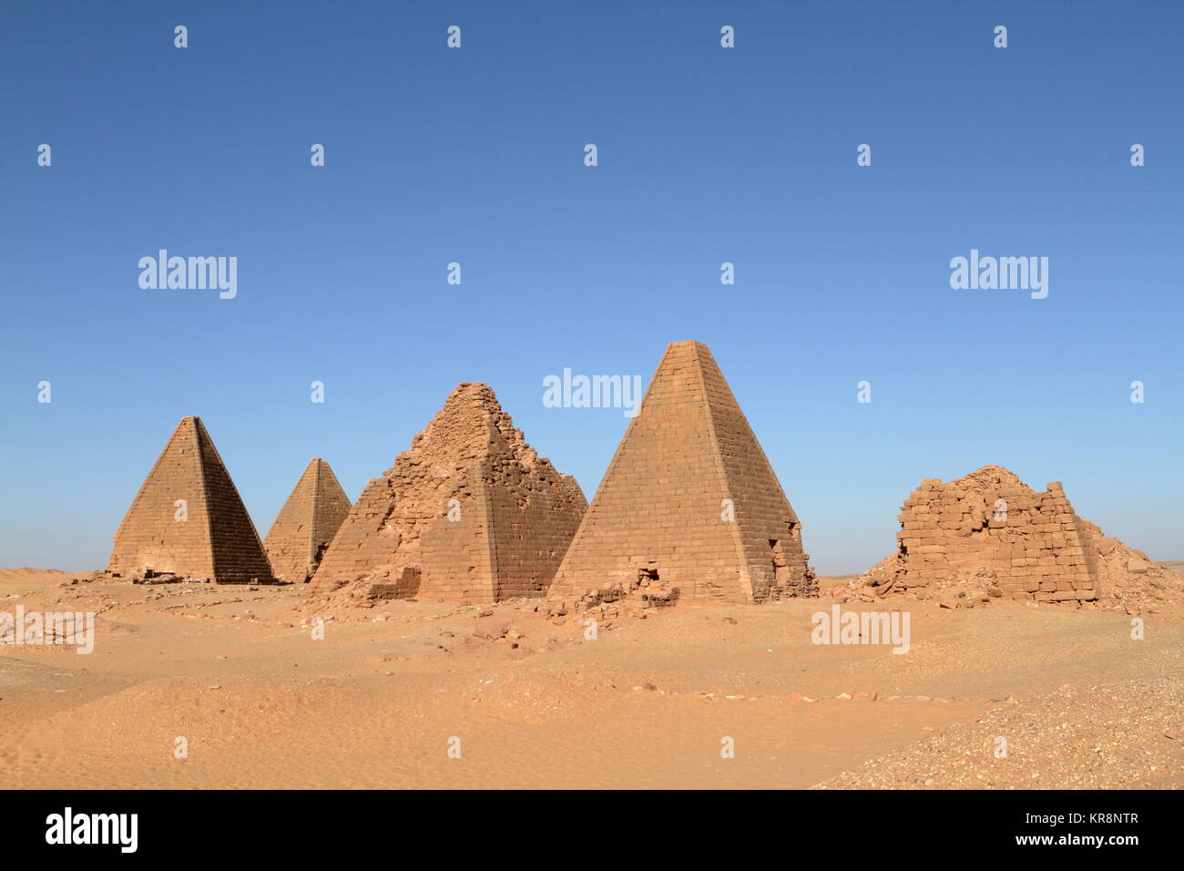 the pyramids of jebel barkal in sudan Stock Photo - Alamy