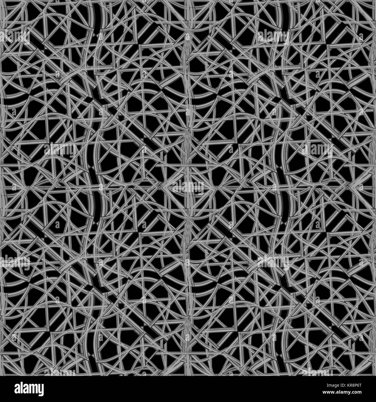 Interlace Curved Lines Seamless Pattern Stock Photo - Alamy