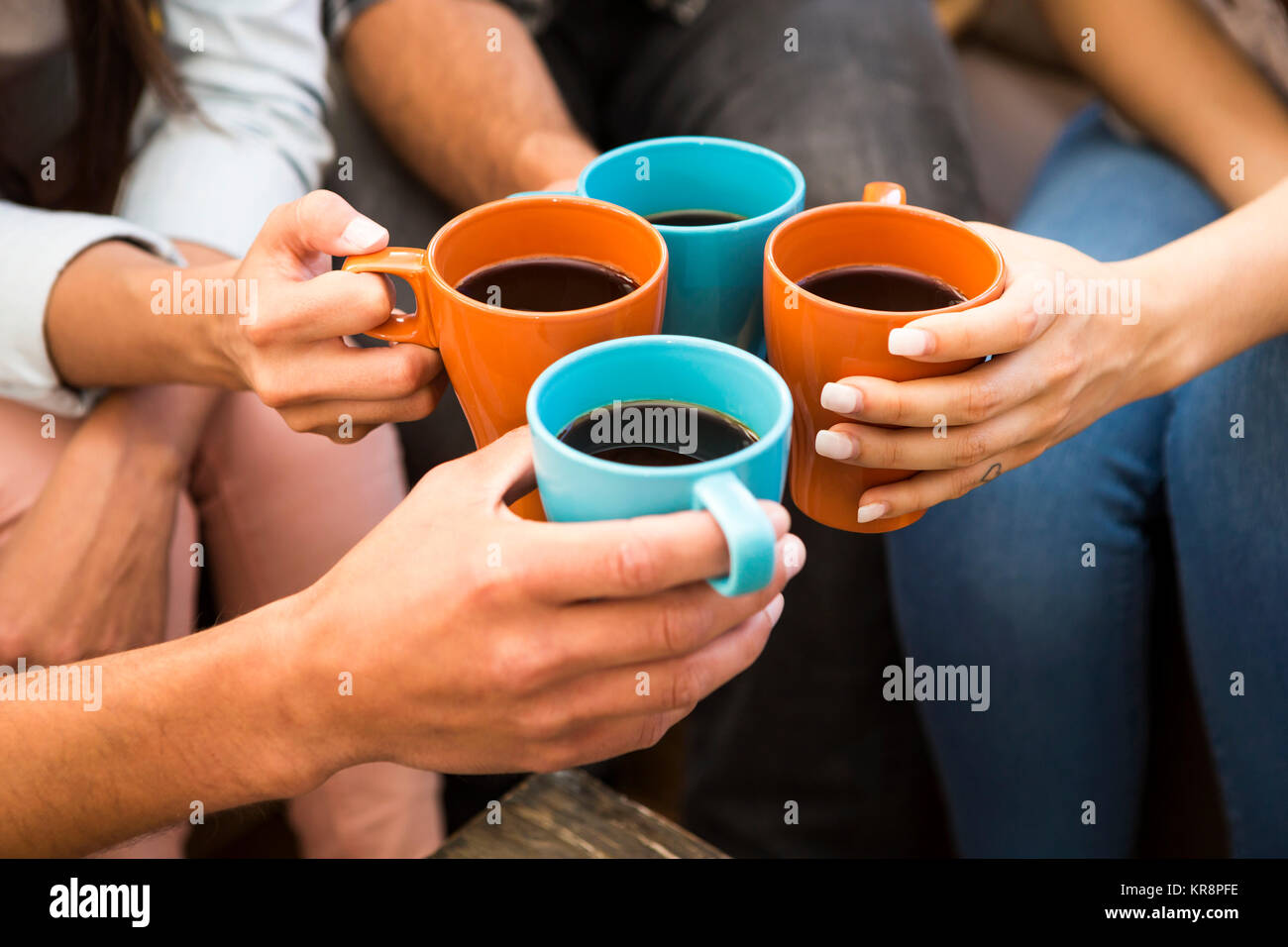 Coffee with friends Stock Photo - Alamy